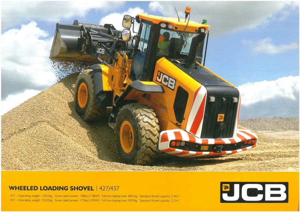 JCB Wheeled Loading Shovel 427 & 437 Brochure