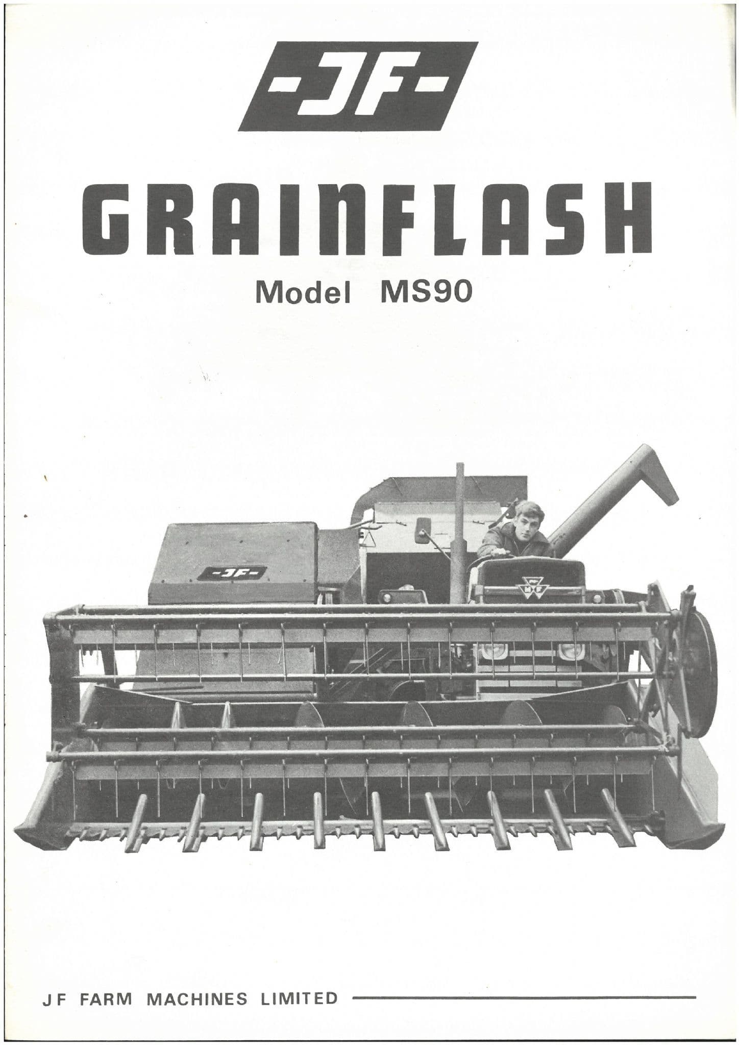 JF Combine "Drive In" Type MS90 Grainflash Brochure - MS 90