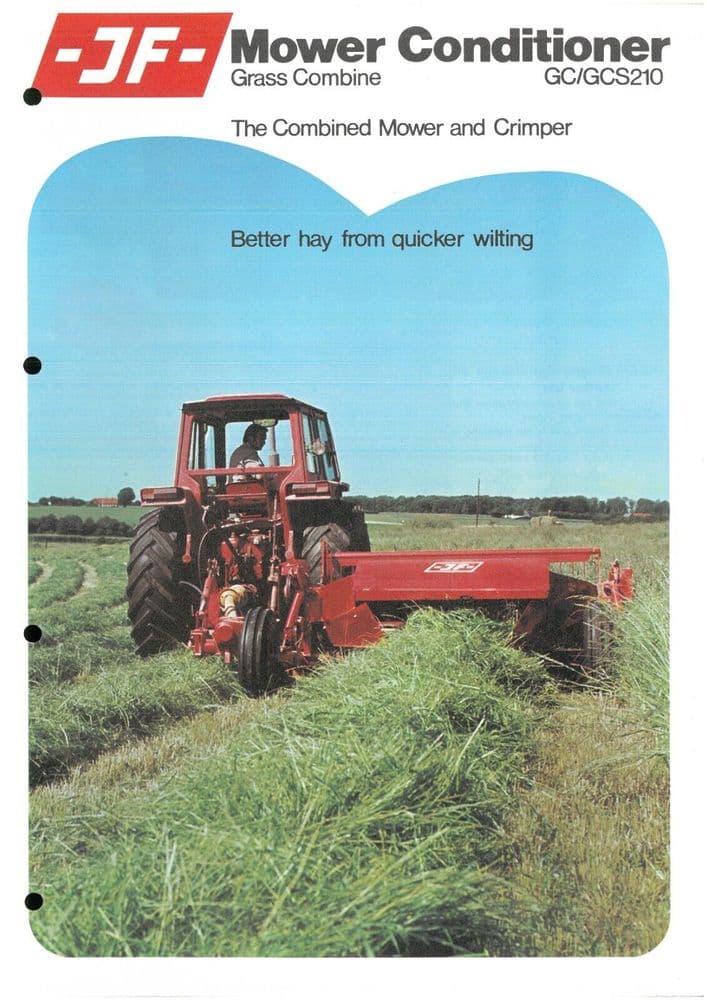 JF Mower Conditioner GC210 & GCS210 Brochure