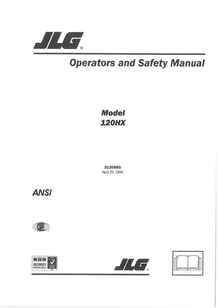 JLG Boom Lift 120HX Operators Manual