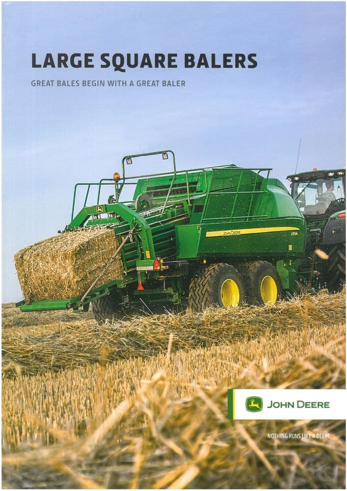 John Deere 1424 1424C L1524 L1533 L1534 Large Square Baler Brochure