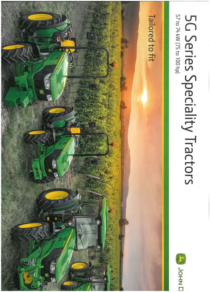 John Deere 5G Series Speciality Tractors Brochure