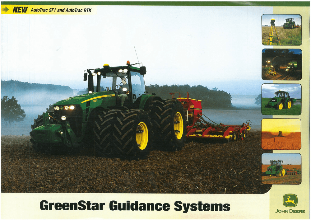 John Deere Greenstar Guidance Systems Auto Trac SF1 Auto Trac SF2 Auto ...