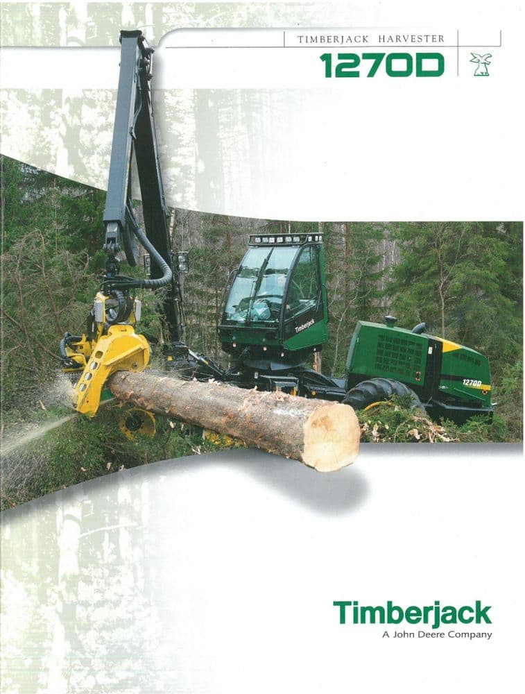 John Deere Timberjack Harvester 1270D Brochure