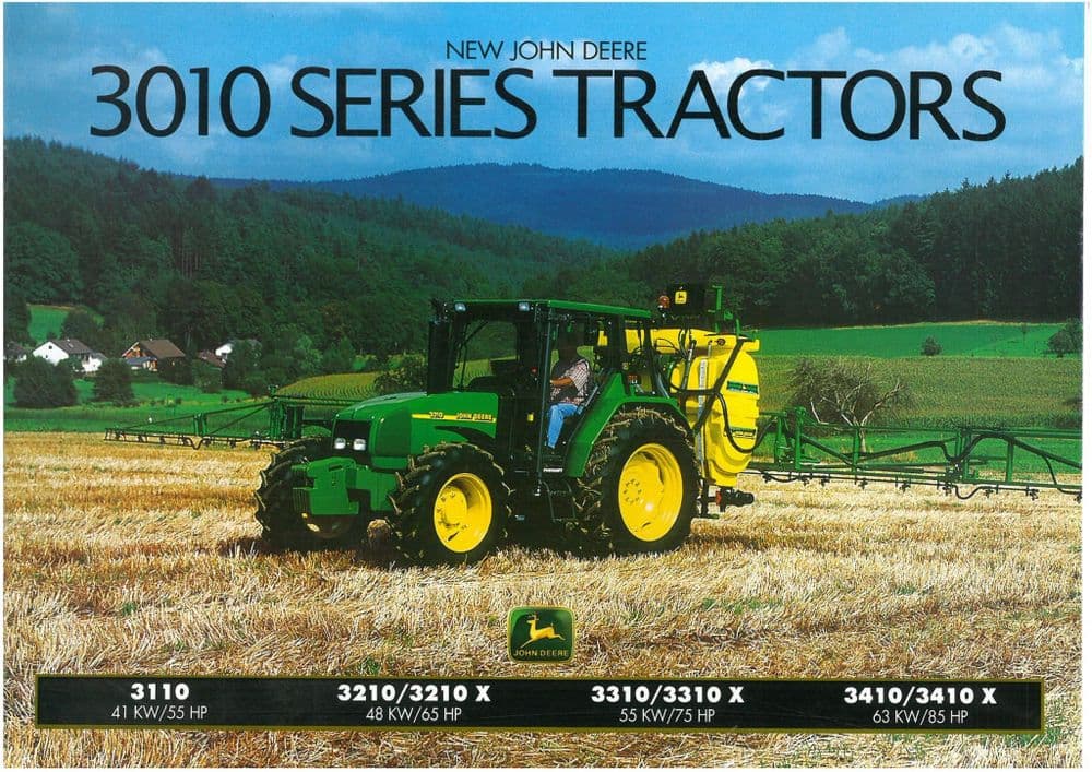 John Deere Tractor 3010 Series - 3110 3210/3210X 3310/3310X 3410/3410X ...