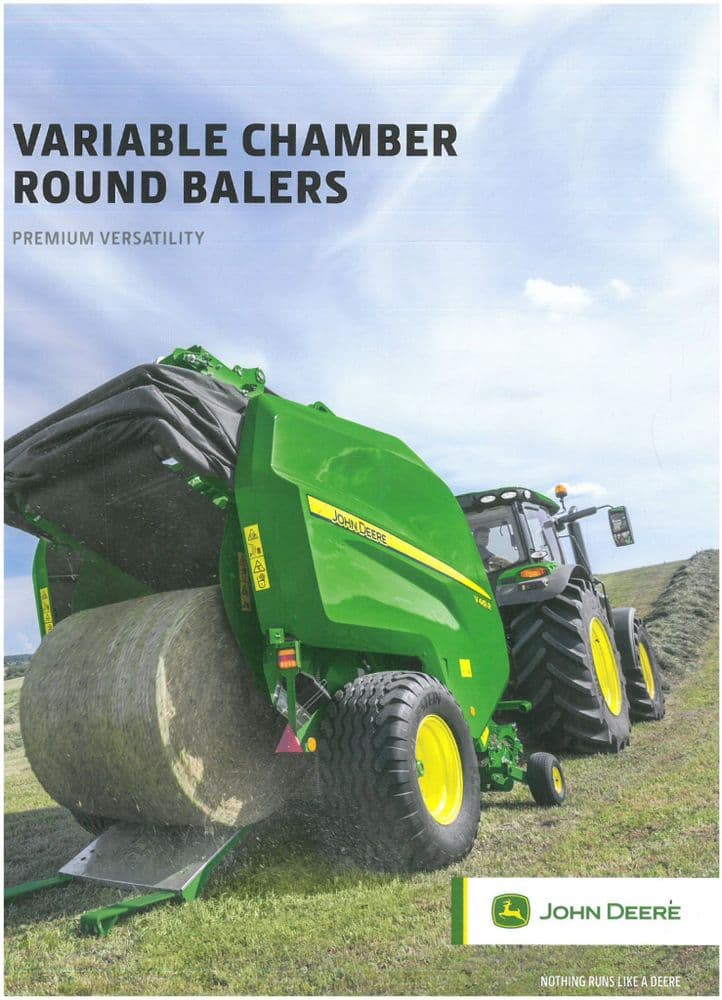 John Deere Variable Chamber Round Balers V451G V451M 461M V451R V461R C451R C451R Brochure