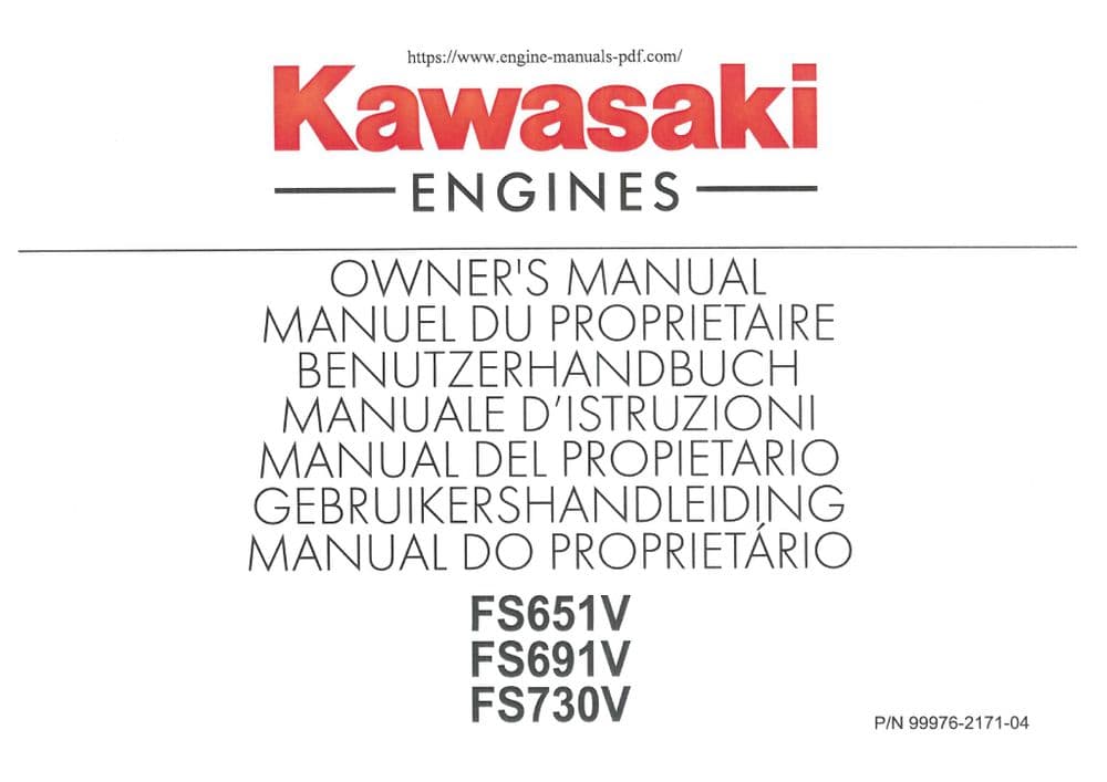 Kawasaki Engine FS651V FS691V FS730V Operators Manual