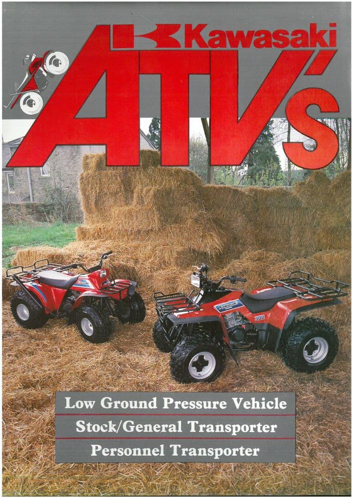 Kawasaki Quadbike ATV KLF300 KLF185 Brochure - KLF 300 185