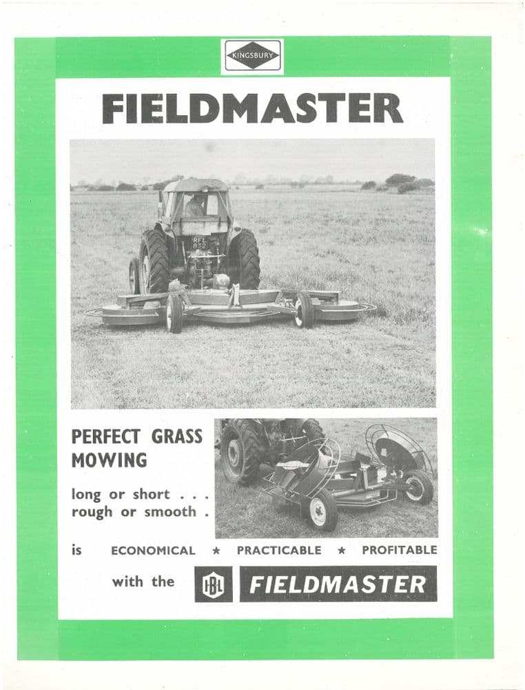 Kingsbury Fieldmaster - 150 90 3/90 Brochure