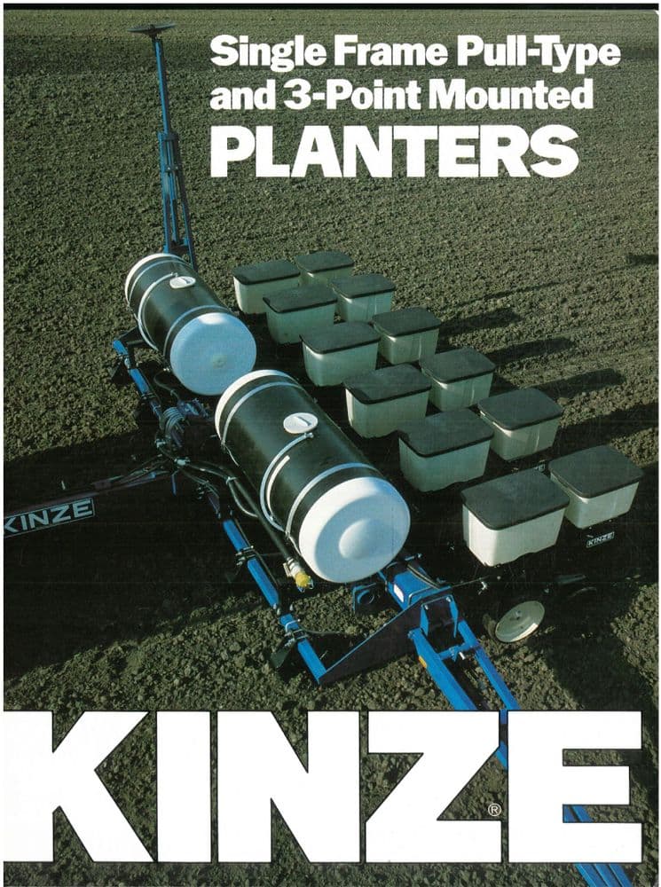 Kinze Single Frame Planters - 3 Point Mounted Planters Brochure