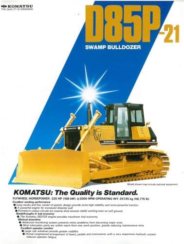 Komatsu Construction Equipment Brochures