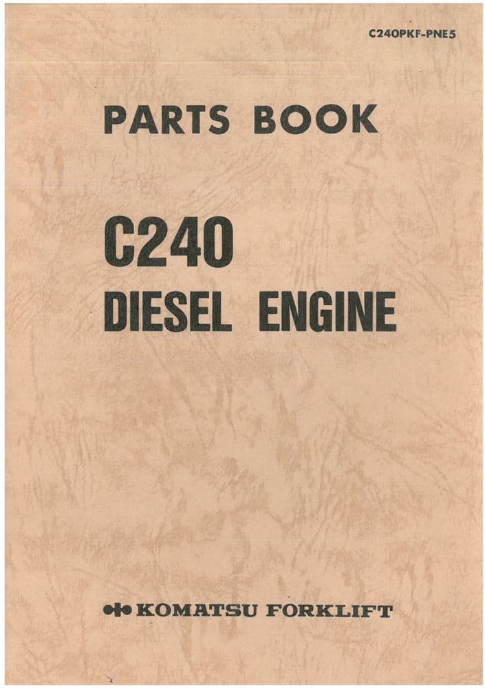 Komatsu C240 Diesel Engine Parts Manual 686941 & Up - ORIGINAL