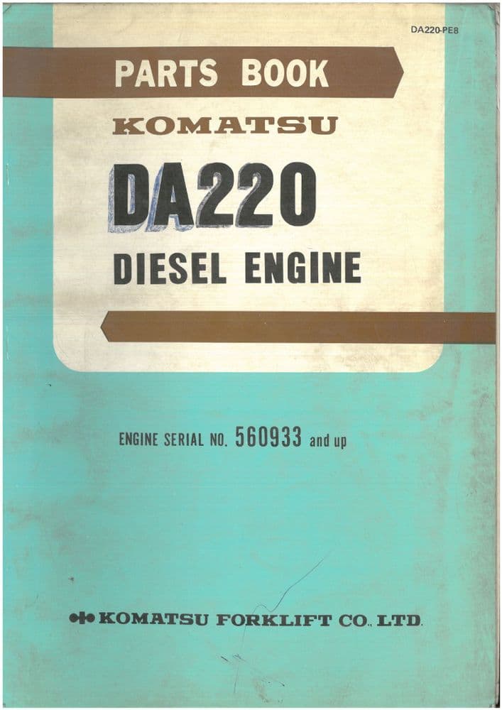 Komatsu Diesel Engine DA220 Parts Manual
