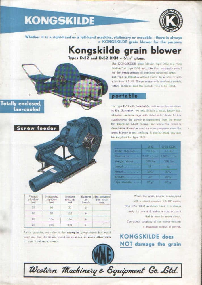 Kongskilde Grain Blower Brochure