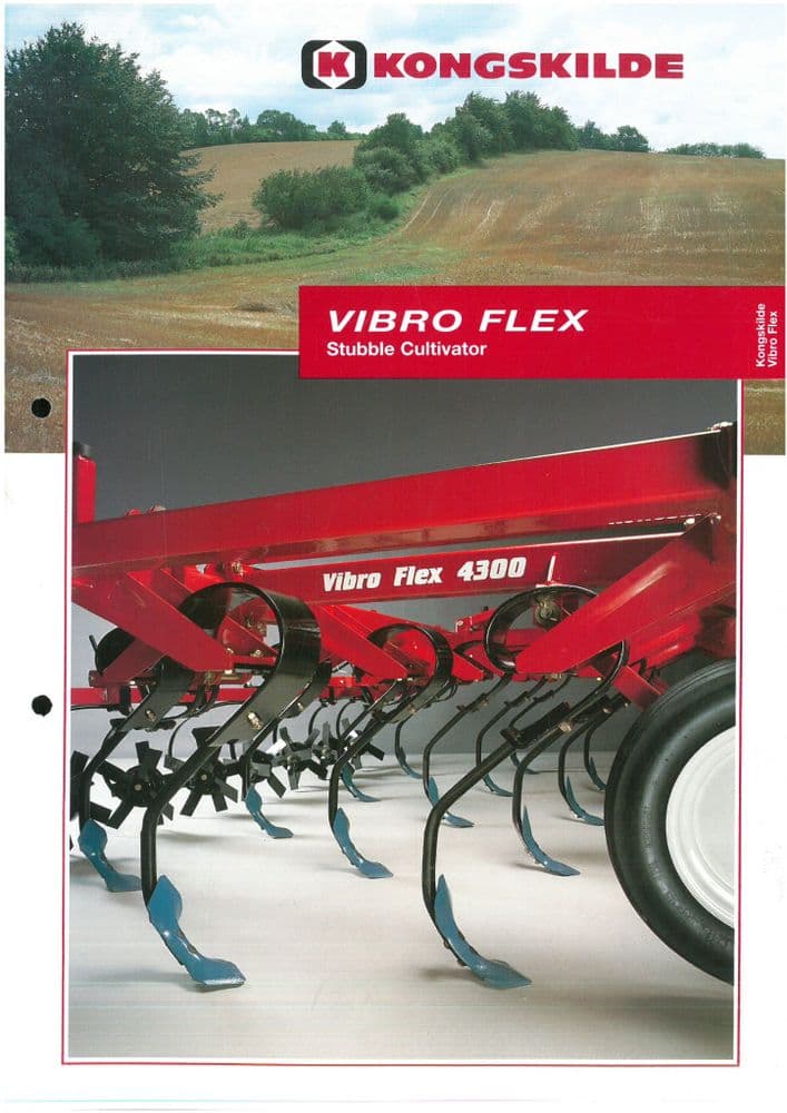 Kongskilde Stubble Cultivator Vibro Flex VF2000 VF4200/4300 VF4000 Brochure