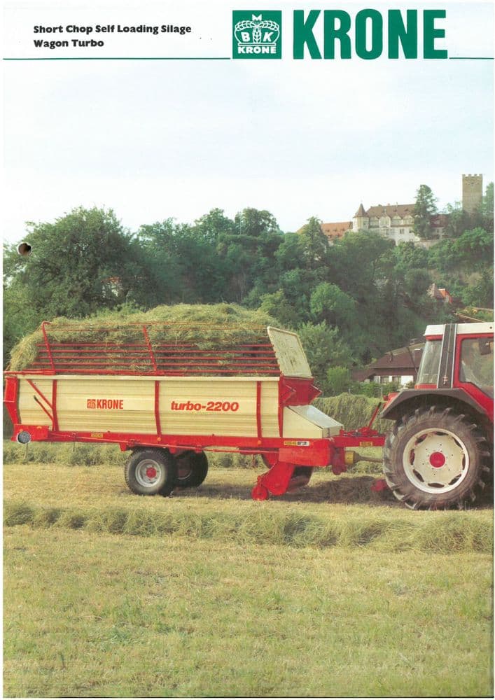 Krone Self Loading Forage Trailer Forager Turbo 2200/2800/4000 Brochure