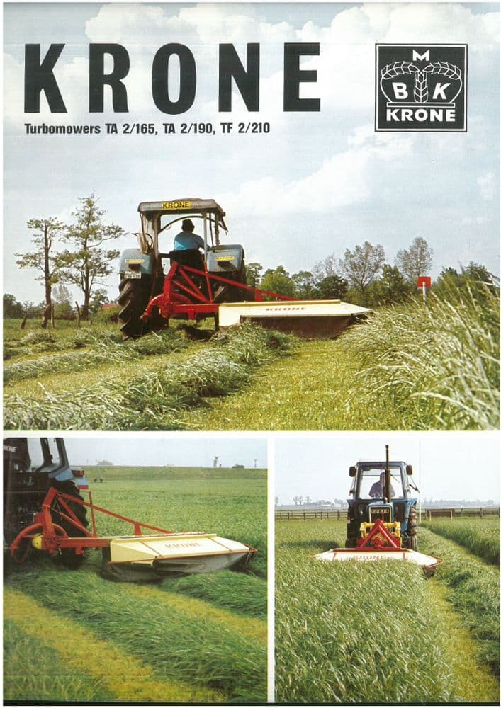 Krone Turbomower TA 2/165 - TA2/190 & TF2/210 Brochure