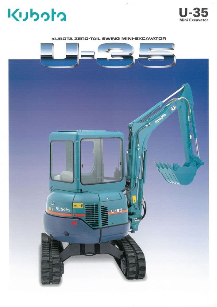 Kubota Excavator U-35 Brochure - U35