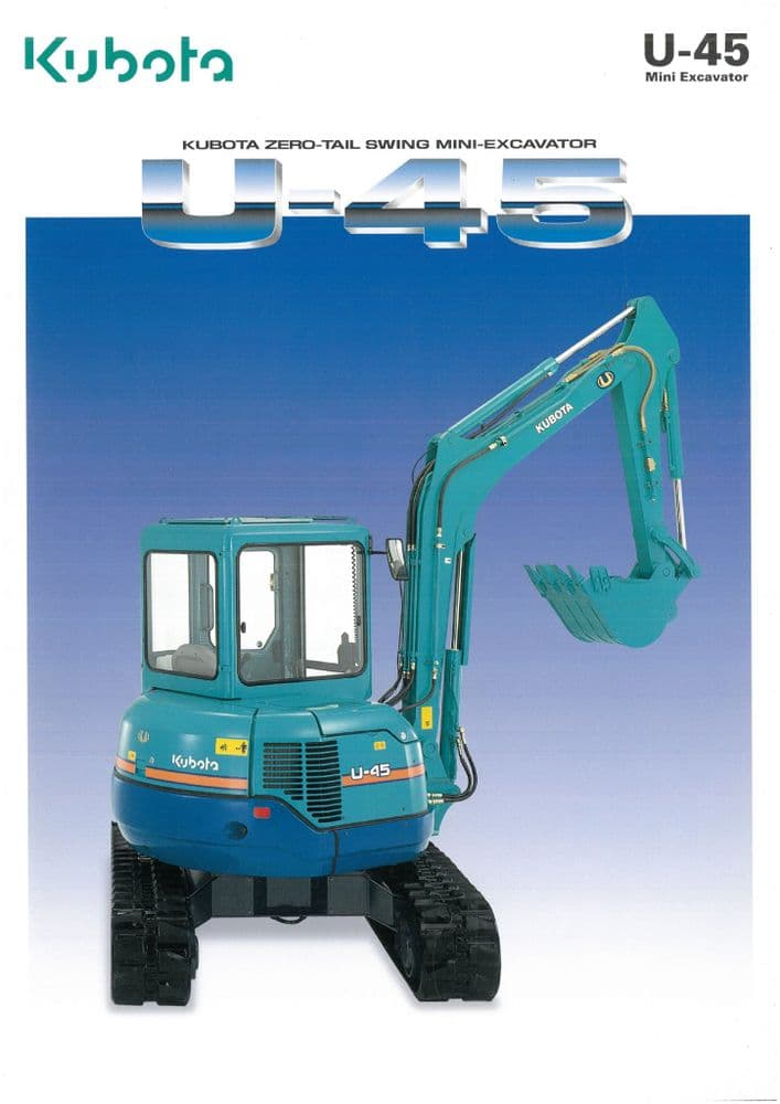 Kubota Excavator U-45 Brochure - U45