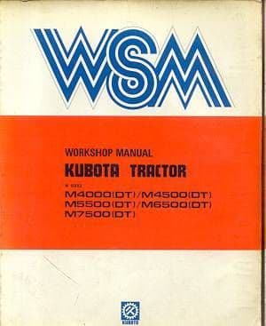 Kubota Tractor M4000 M4500 M5500 M6500 M7500 DT Models Service Workshop ...