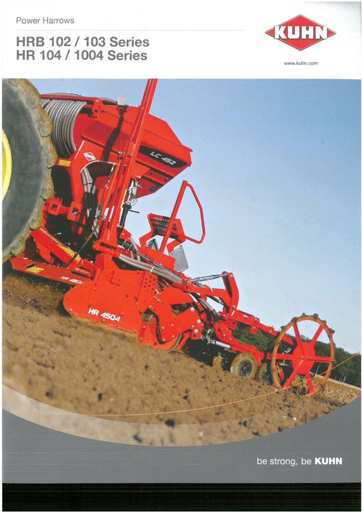 Kuhn Power Harrows HRB 102 103 Series Hr 104 1004 Series Brochure