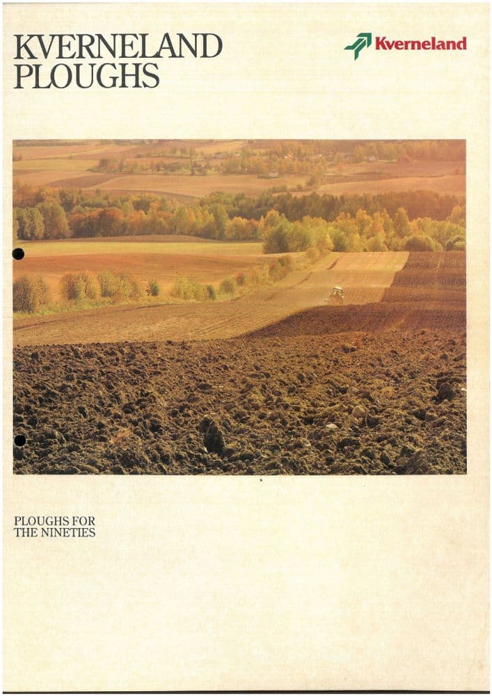 Kverneland Ploughs - Ploughs For The Nineties - Brochure