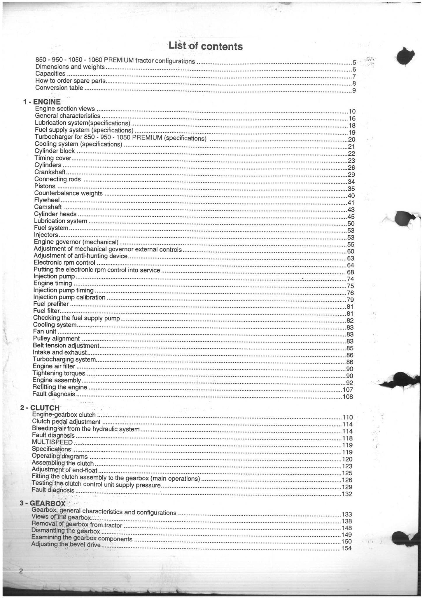 Lamborghini Tractor 850 950 1050 1060 Premium Workshop Service Manual