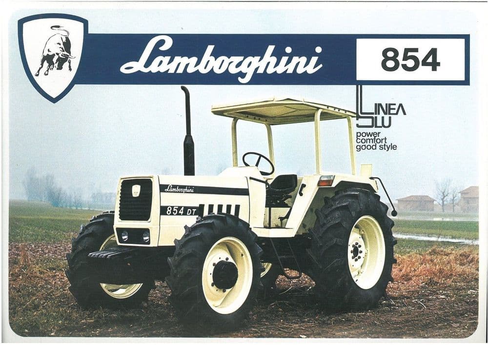 LAMBORGHINI TRACTOR 854 R854 & 854DT BROCHURE