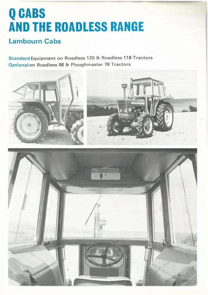 Lambourn & Duncan Cabs - Q Cabs for the Roadless Tractors Brochure