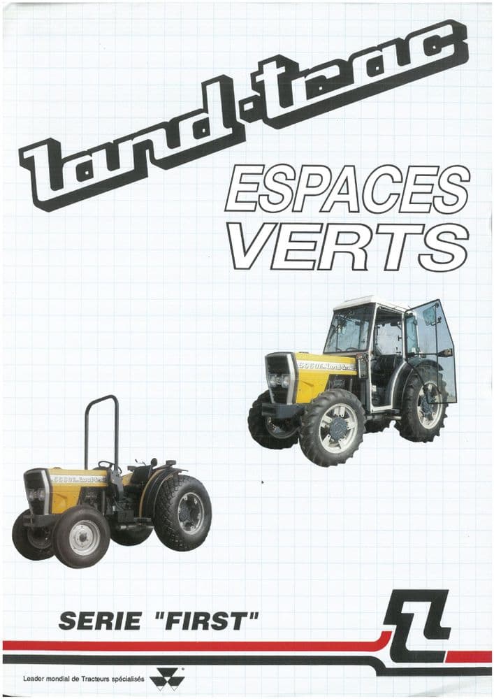 Land-Trac Tractor Espaces Verts Brochure IN FRENCH Landtrac
