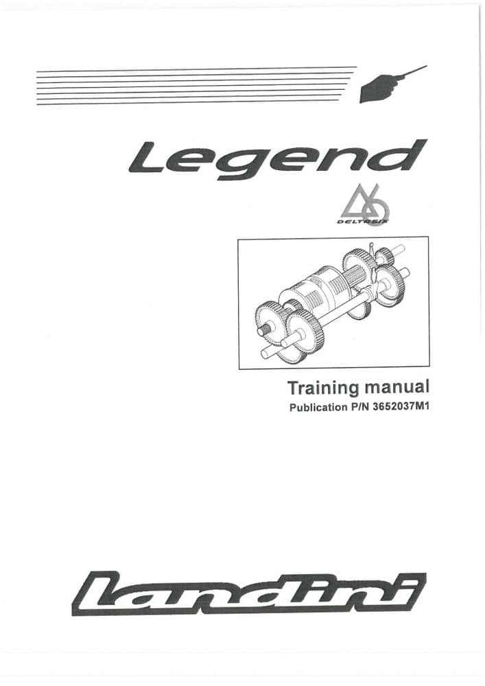Landini Legend Deltasix Workshop Training Manual