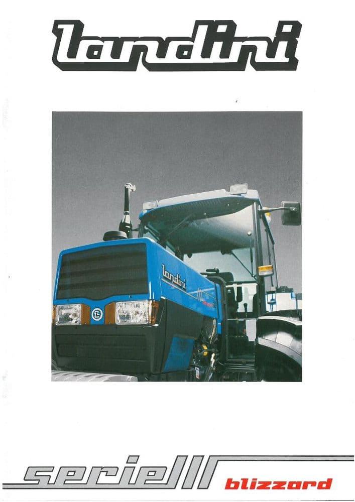 Landini Tractor Blizzard 50 60 65 75 85 & 95 Brochure