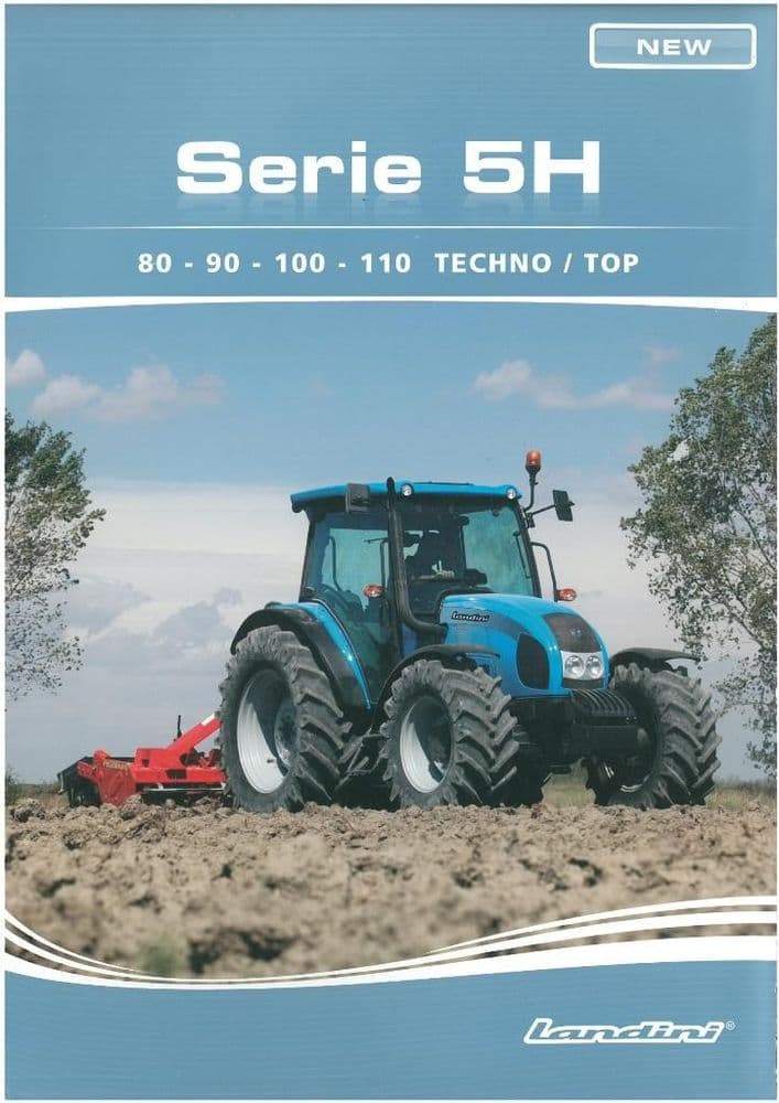 Landini Tractor Serie 5H - 80 90 100 110 Techno / Top Brochure
