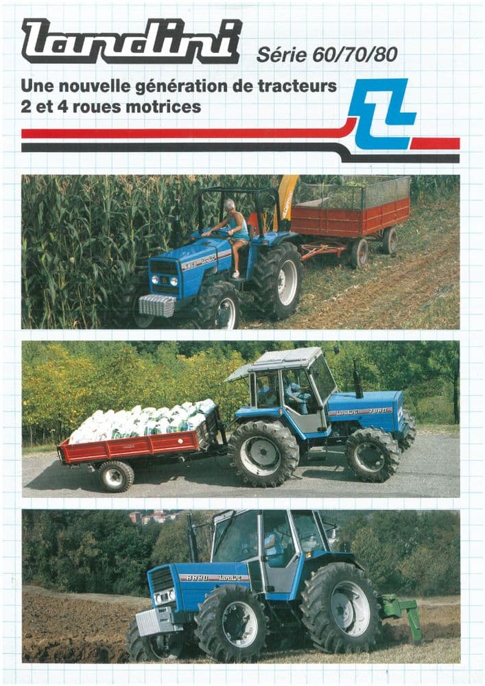 Landini Tractor Series 60/70/80 Brochure IN FRENCH