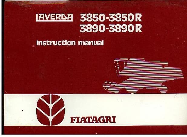 Laverda Combine 3850 3850R 3890 3890R Operators Manual
