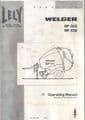 Lely Welger Round Baler RP502 & RP520 Operators Manual