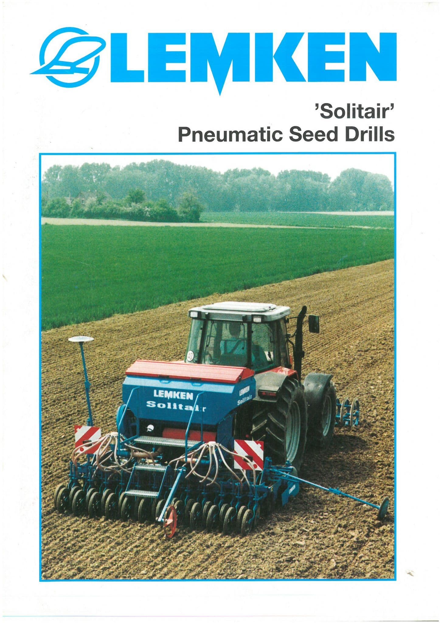 Lemken Pneumatic Seed Drill Solitaire 9/300 9/400 9/450 Brochure