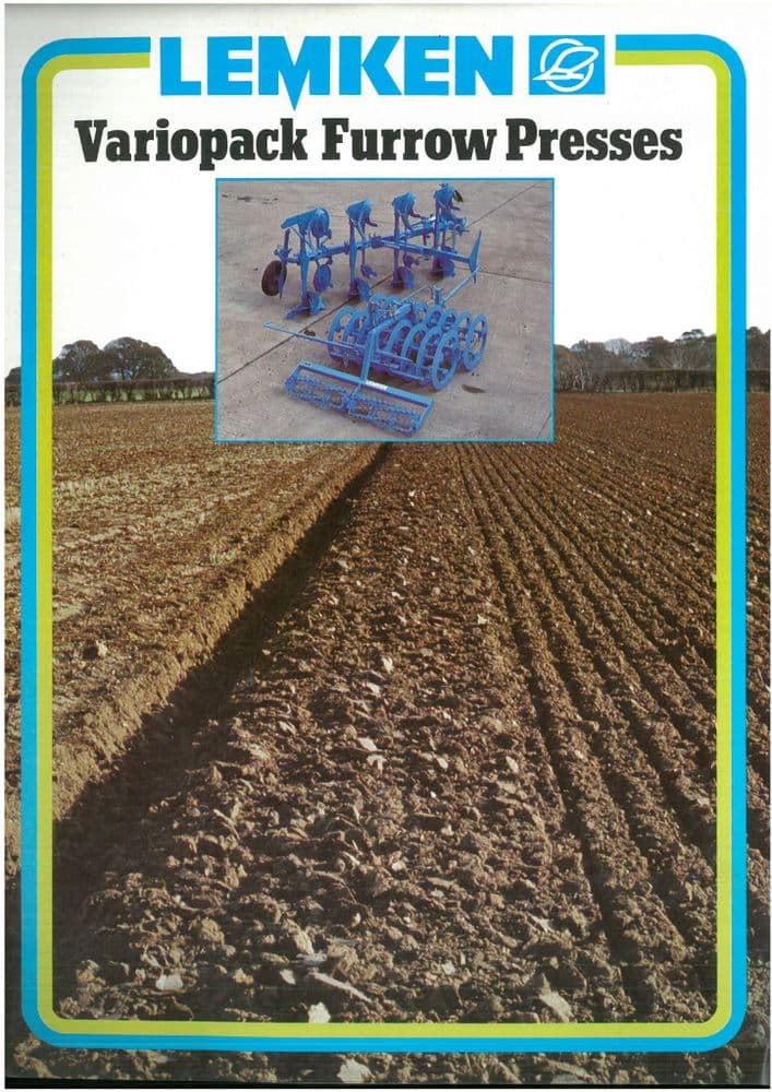 Lemken Variopack Furrow Presses 80WDP 110WDP 110WEP Brochure