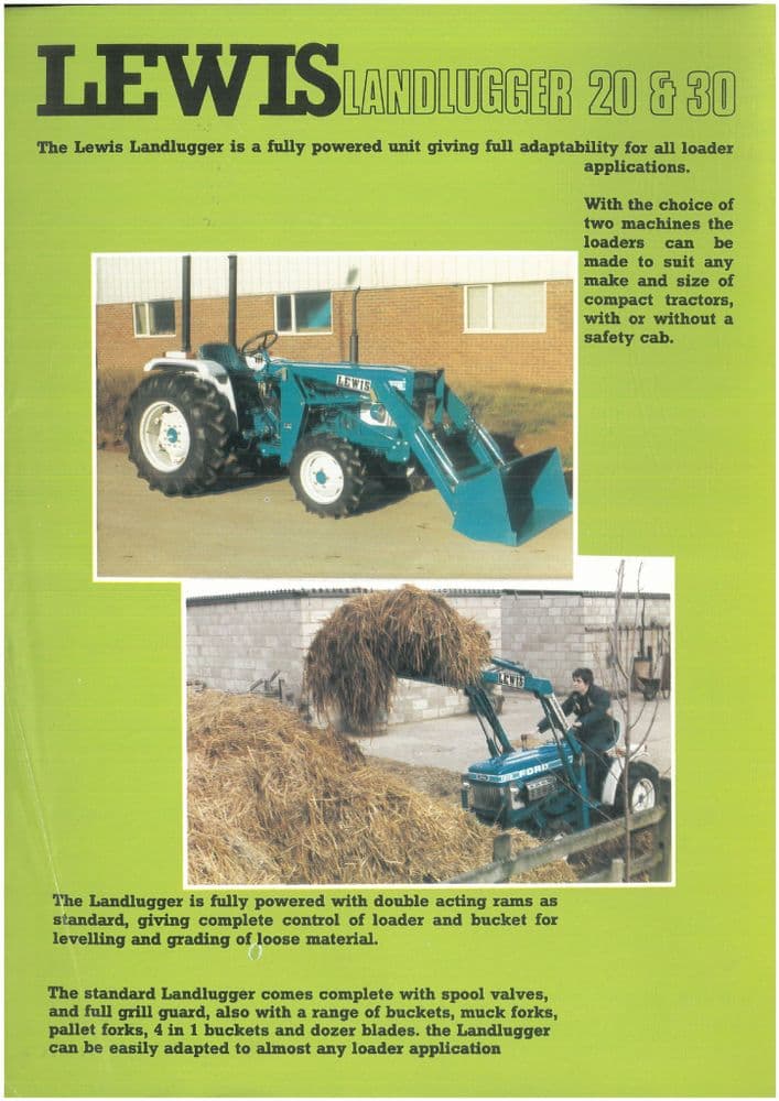 Lewis Loader Landlugger 20 & 30 Brochure