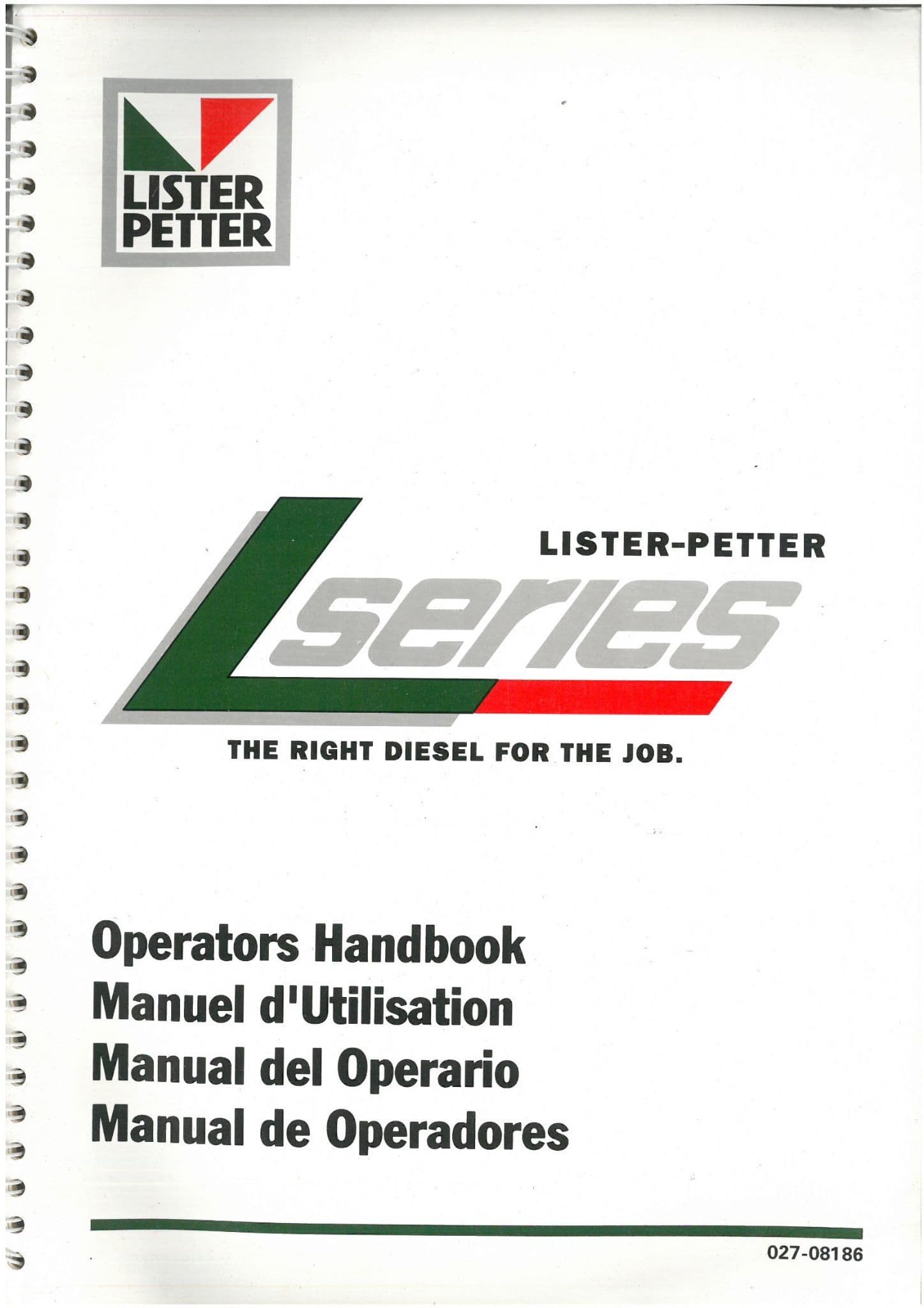 Lister Engine LT1 LT1 Build 32 & LV1 Operators Manual