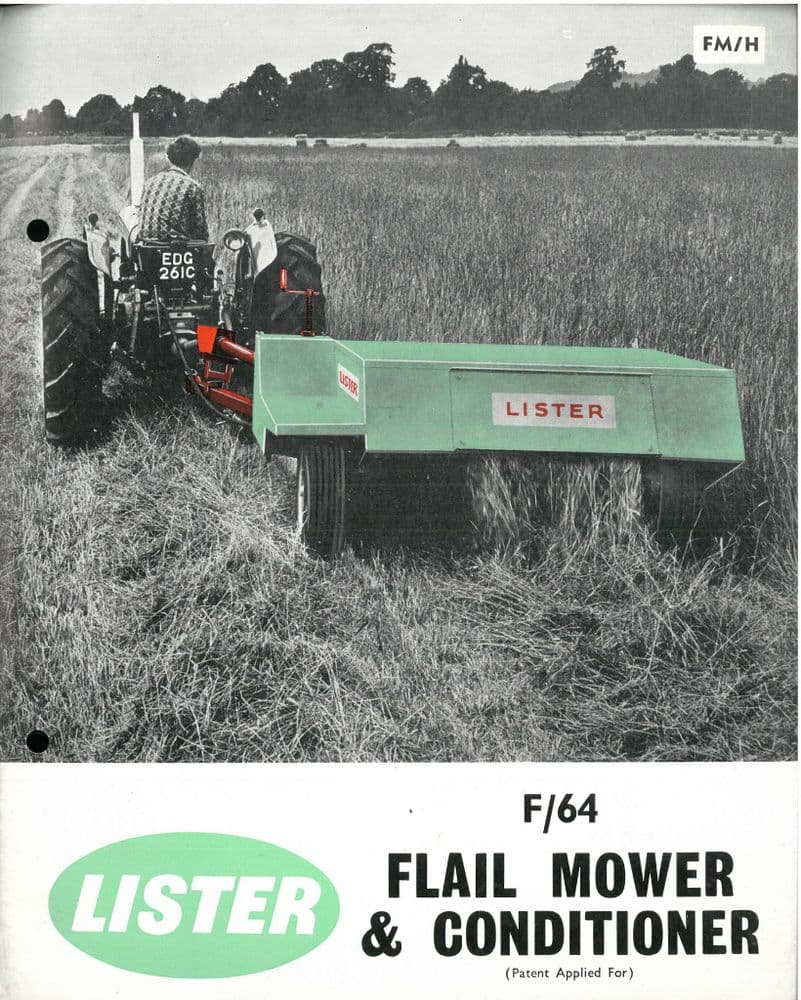 Lister Flail Mower And Conditioner F/64 Brochure