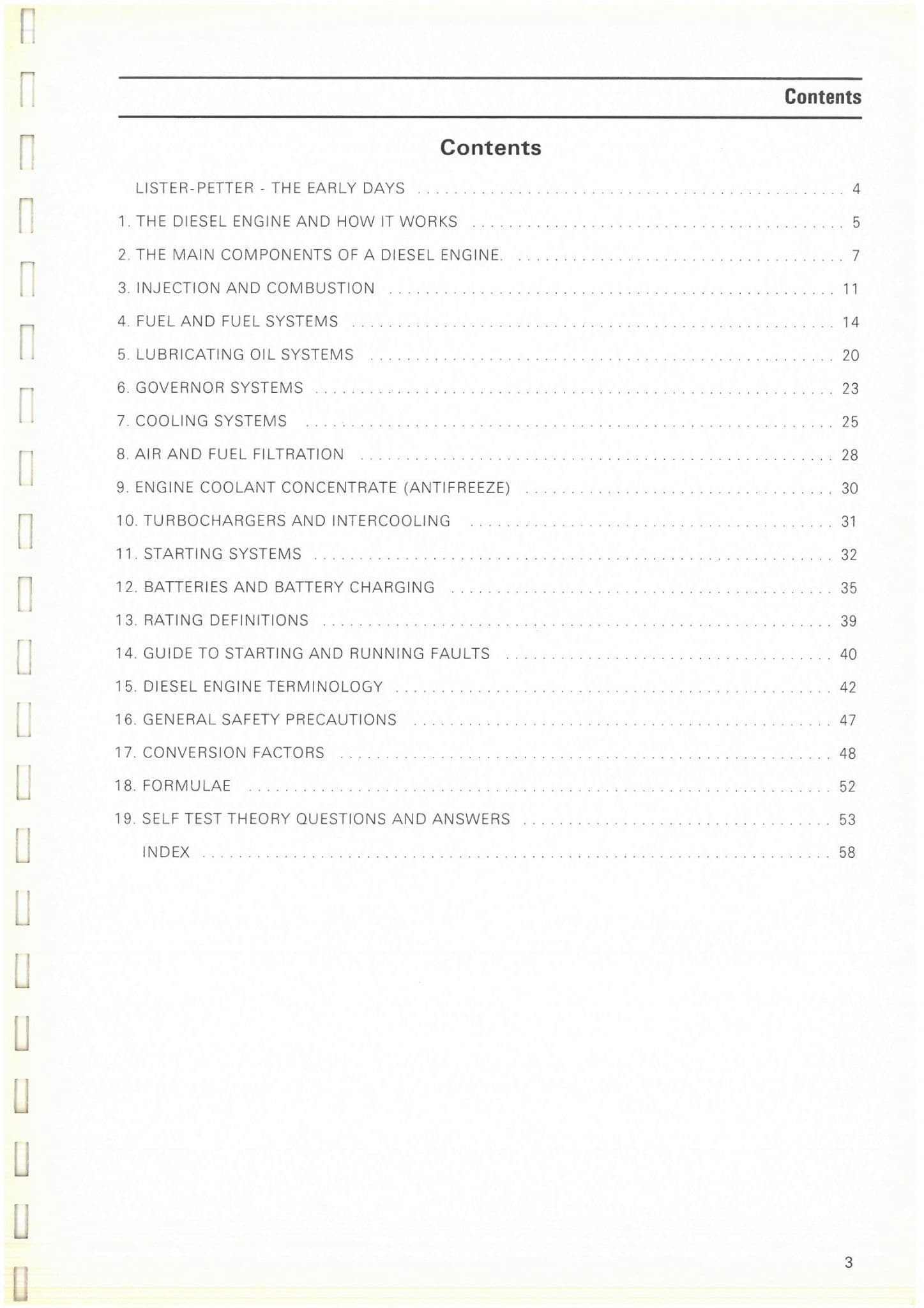 Lister Petter Diesel Engine Theory Manual