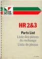 Lister Petter Engine HR2 & HR3 Parts Manual