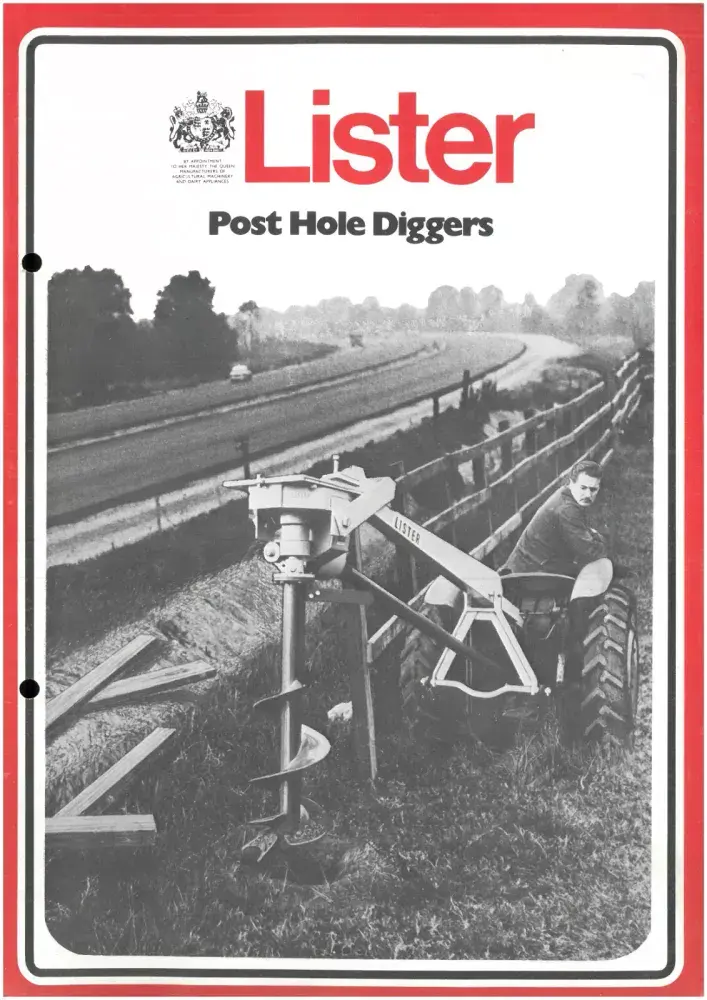 Lister Post Hole Digger Brochure