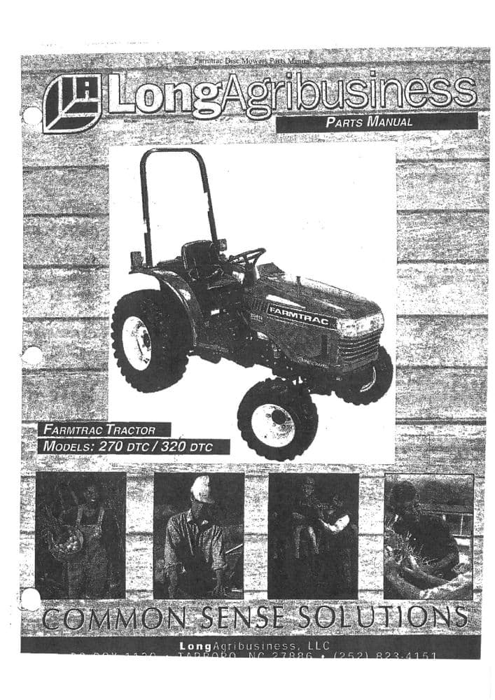 Longagribusiness Farmtrac Tractor 270DTC & 320DTC Parts Manual