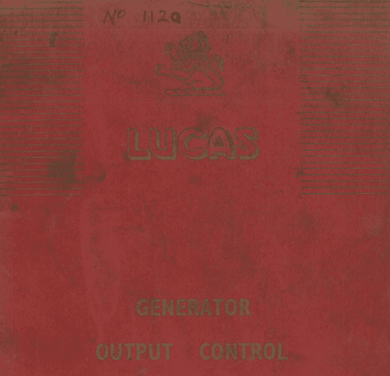 Lucas Generator Output Control Technical Service Manual