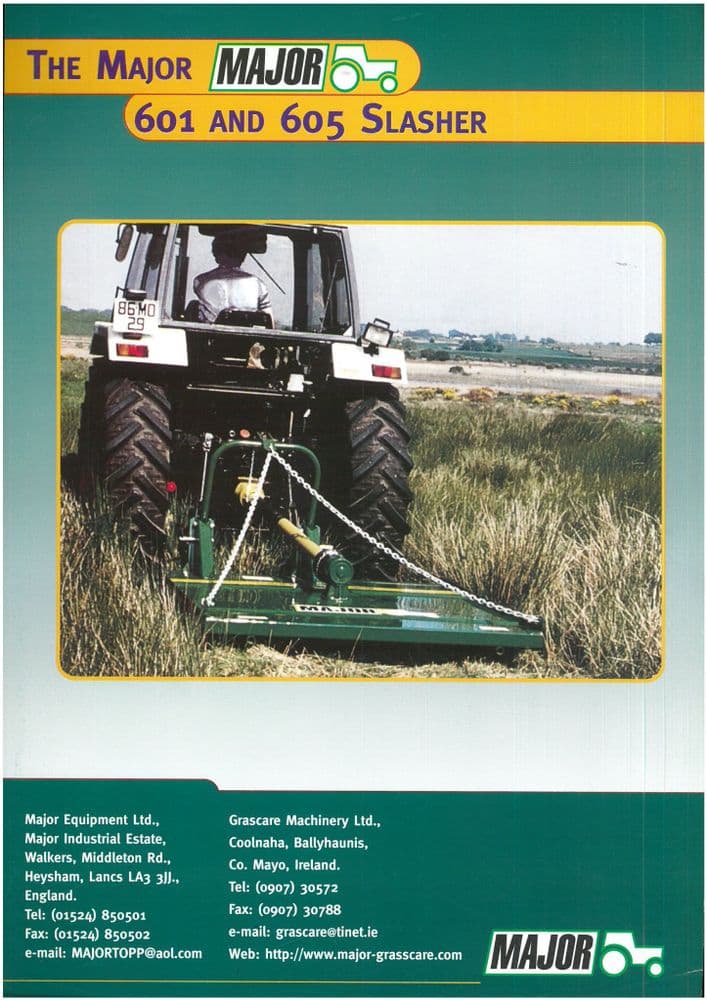 Major 601 & 605 Slasher Brochure