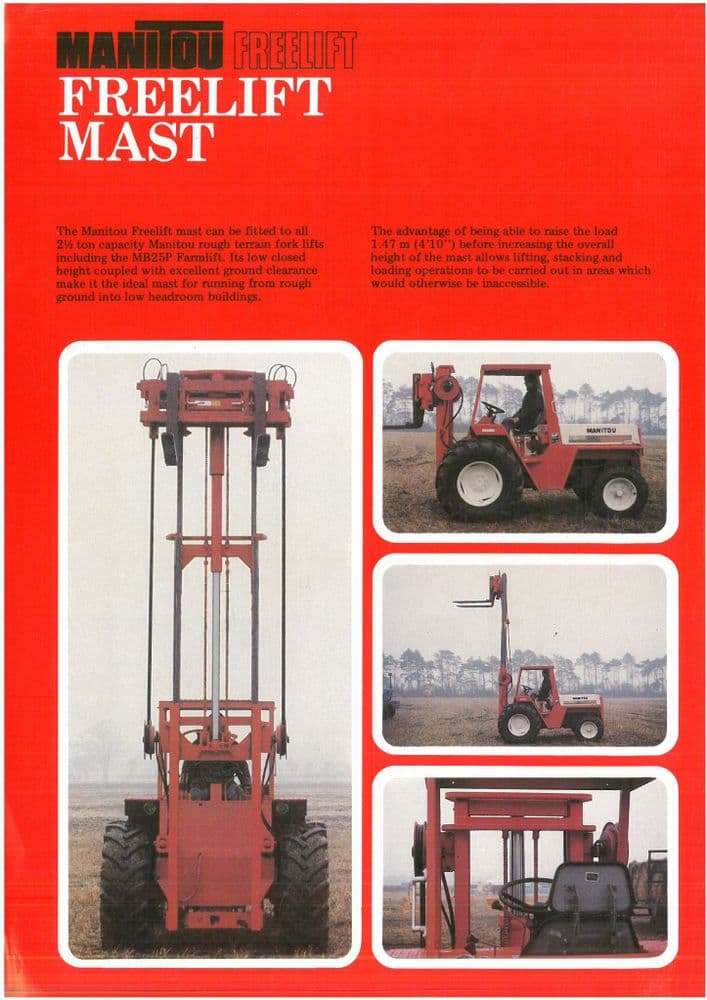 Manitou Freelift Mast Brochure - as on MB25P Farmlift