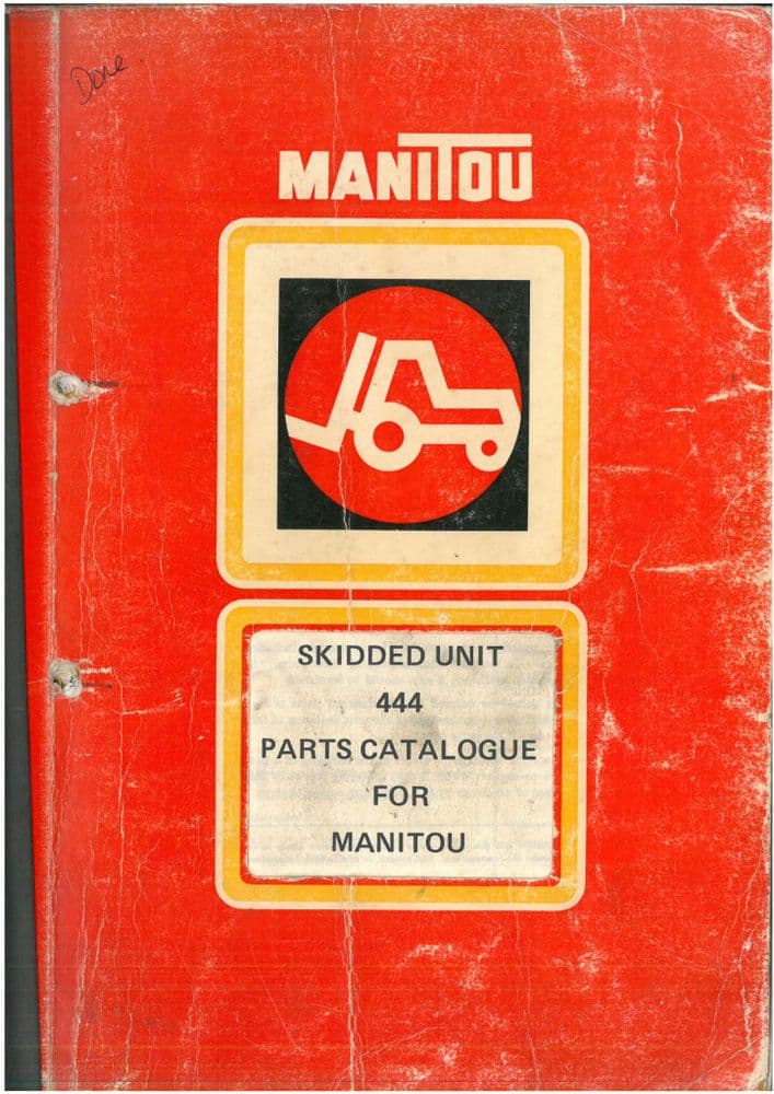 Manitou Skidded Unit 444 Parts Manual