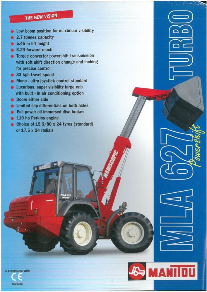 Manitou Telescopic Handler MLA627 Turbo Powershift Brochure - MLA 627
